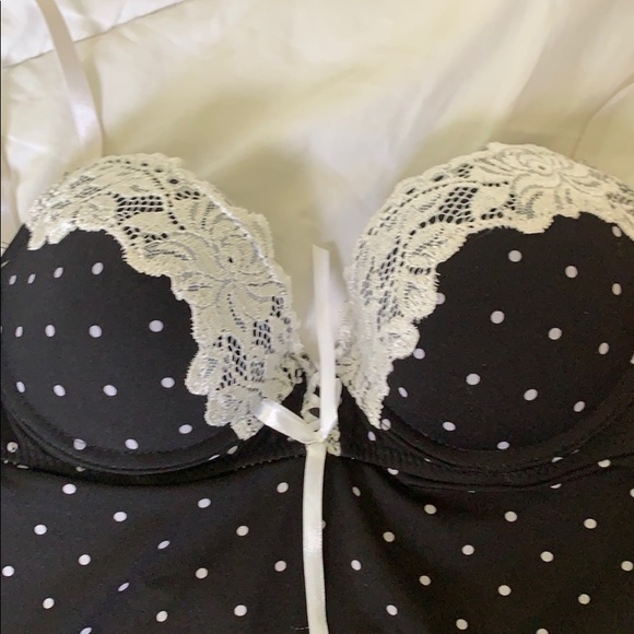 Intimates & Sleepwear | Black And White Polka Dot Intimates Dress ...